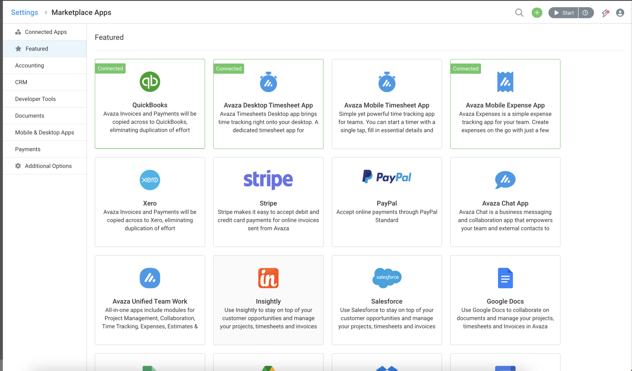 Avaza QuickBooks Online Integration - Avaza Support
